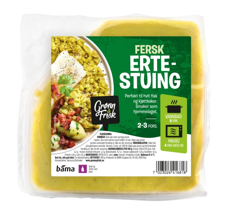 Ertestuing - 400g Grønn&Frisk | Meny.no