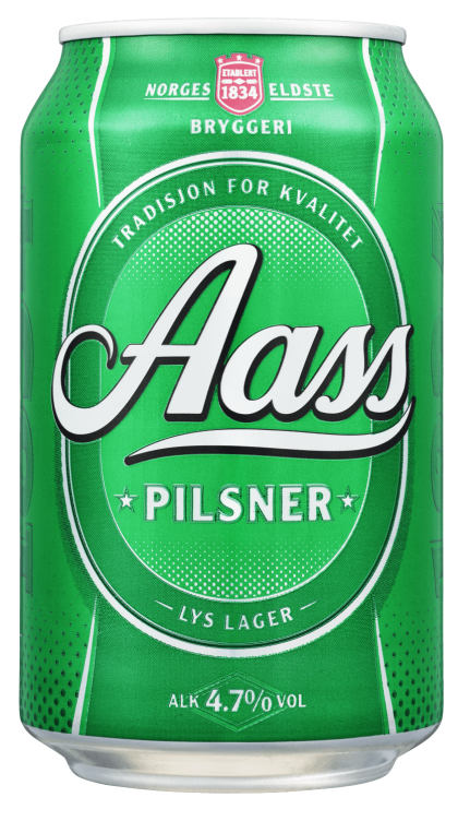 Aass Pilsner - 0,33l boks | Meny.no