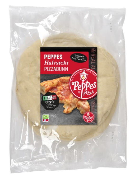 Pizzabunn - Halvstekt 230g Peppes | Meny.no
