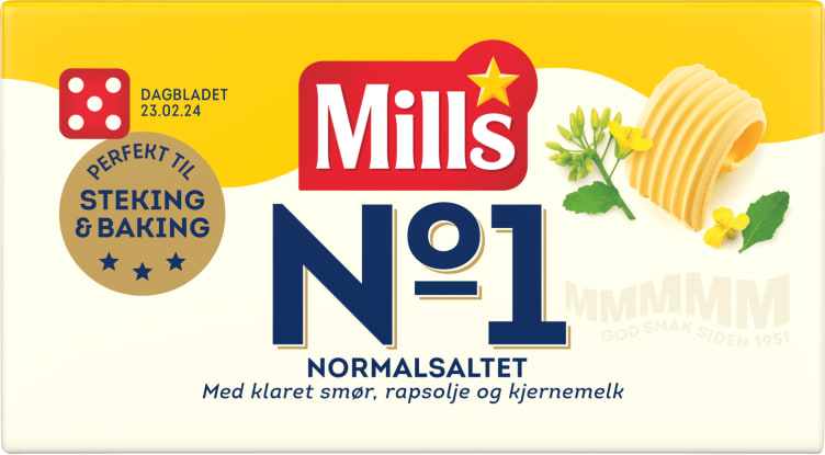 Mills No1 - Normalsaltet 500g | Meny.no