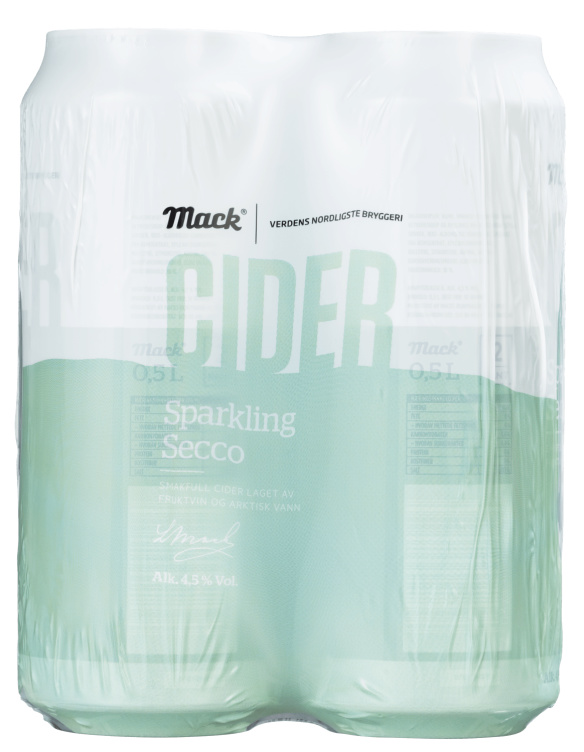 Mack Cider - Secco 0,5lx4 boks | Meny.no