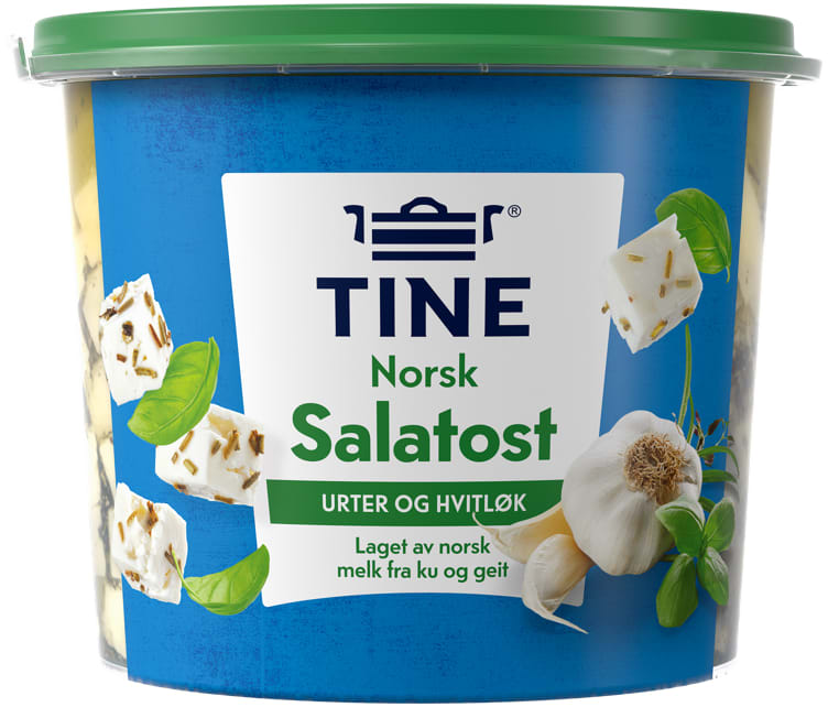 Salatost - Urter&Hvitløk 220g Tine | Meny.no