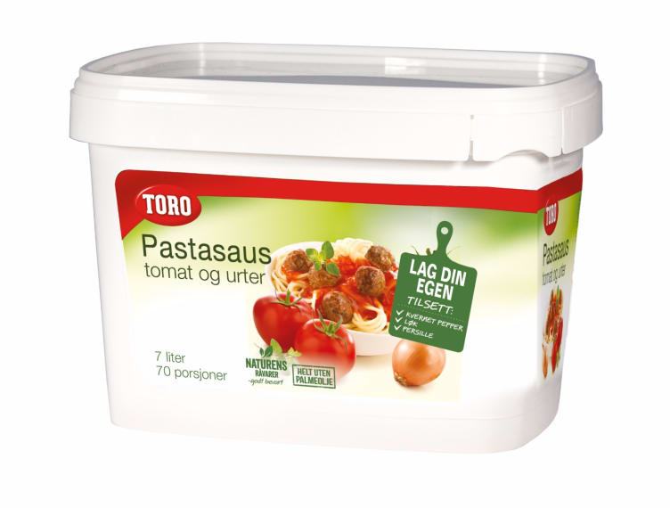 TORO PASTASAUS M/TOMAT & URTER 7 L