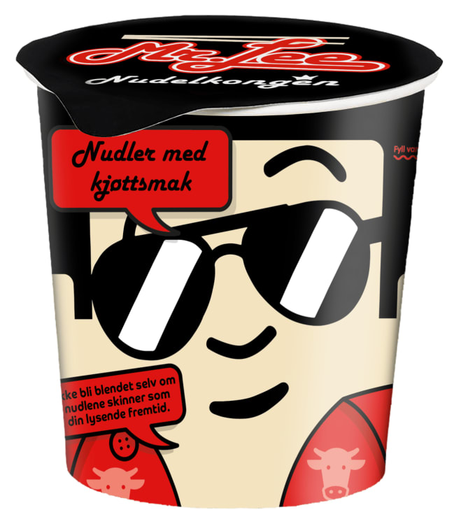 NUDLER I KOPP M/KJØTTSMAK 65G MR.LEE