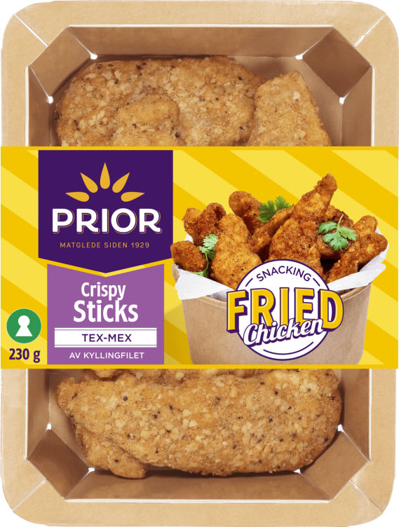 Crispy Sticks - Kylling 230g Prior | Meny.no