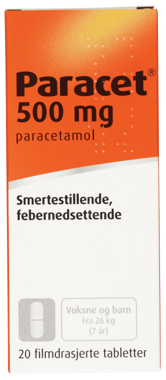 PARACET TABLETT AVLANG 500MG 20STK WEIFA