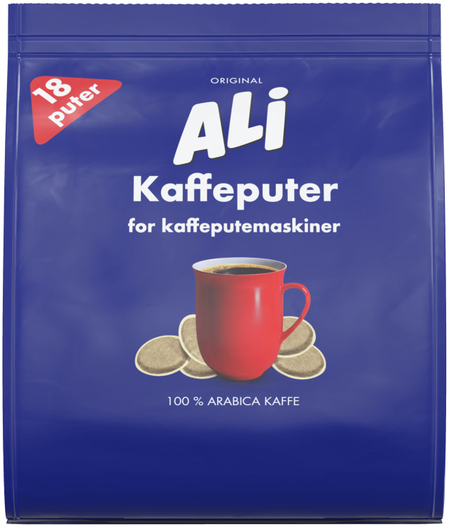 ALI ORIGINAL KAFFE KAFFEPUTER 18 STK.