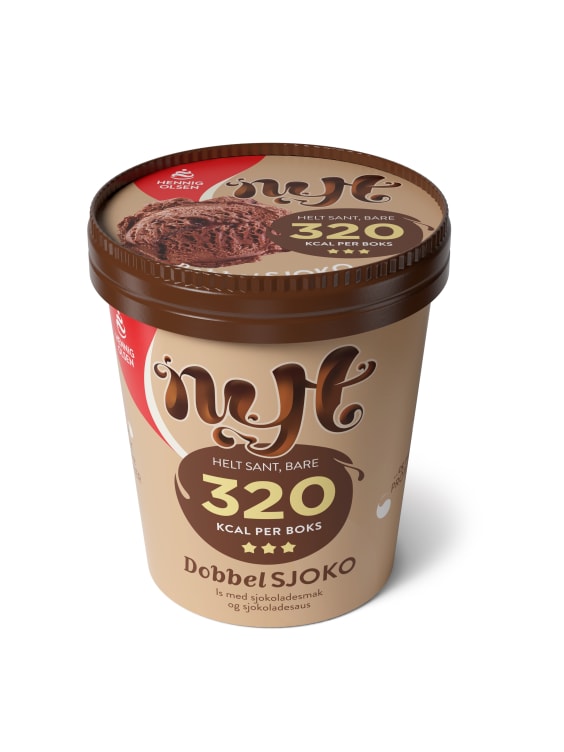 Nyt Iskrem - Dobbelsjoko 0,5l Hennig-Olsen | Meny.no