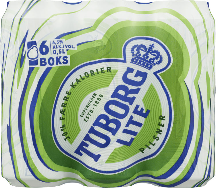 Tuborg Lite - 0,5lx6 boks | Meny.no