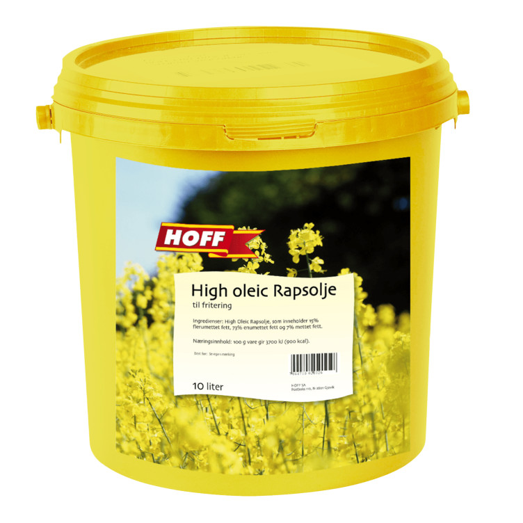 RAPSOLJE HIGH OLEIC 10L HOFF