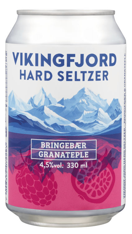 Vikingfjord - Hard Seltzer Rasp.Pomegr.0,33l boks | Meny.no
