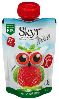 SKYR MINI JORDBÆR 90G POSE Q | Eureca