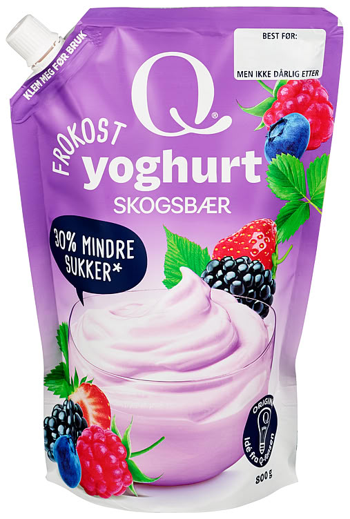 FROKOSTYOGHURT SKOGSBÆR 800G POSE Q FROKOSTYOGHURT SKOGSBÆR 800G POSE Q