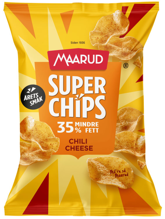 Superchips - Chili&Cheese 130g Maarud | Meny.no