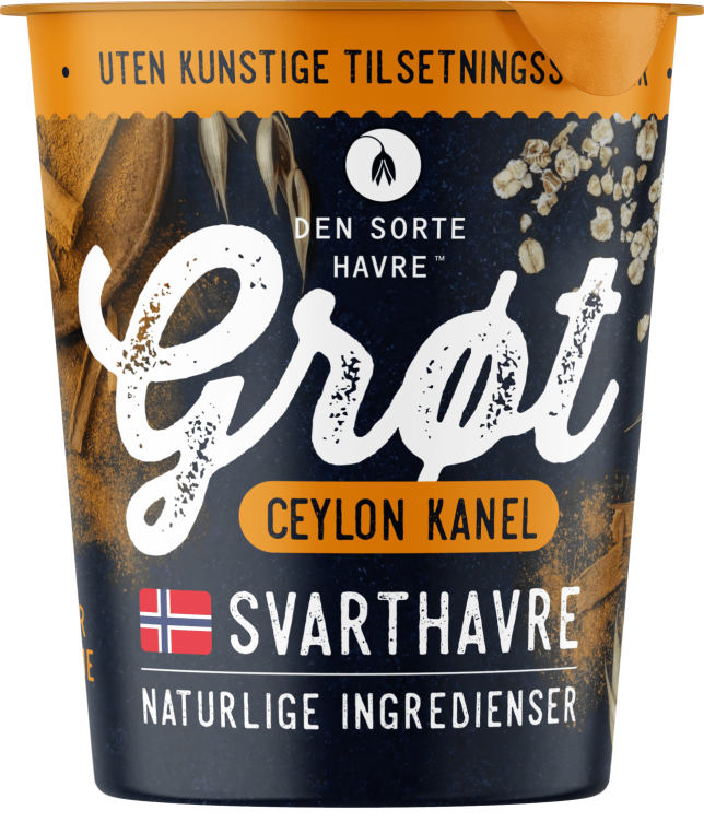 Havregrøt - Beger 50g Den Sorte Havre | Meny.no