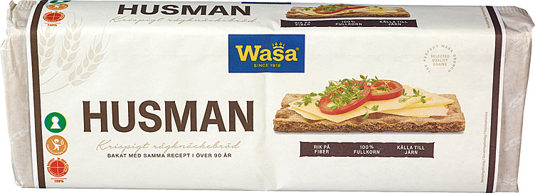 HUSMAN KNEKKEBRØD 520G WASA