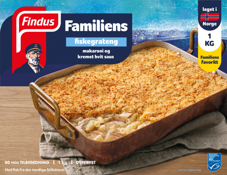 FISKEGRATENG FAMILIENS 1KG FINDUS