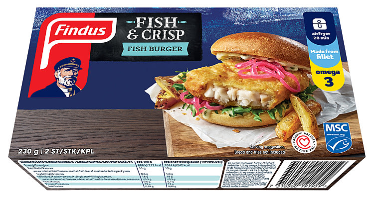 Kjøp Fish&Crisp Burger. 230g Findus hos MENY - 45,90 kr | MENY