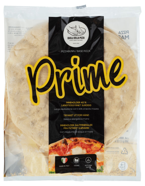 Pizzabunn - Prime Rund 2pk Quelli Della | Meny.no