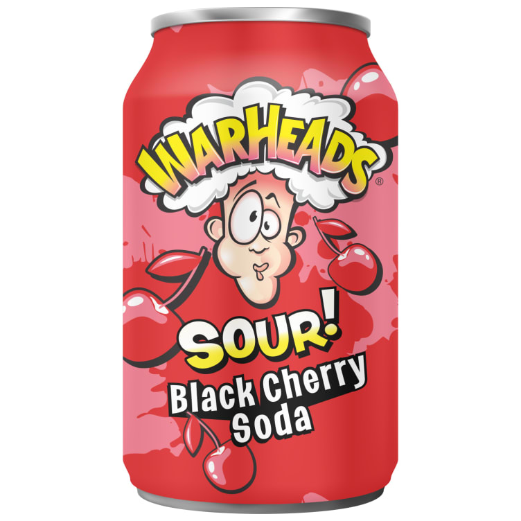 Warheads Black Cherry Sour Soda 355ml boks - Kassalapp®