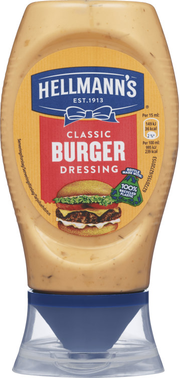 Burgerdressing - Classic 250ml Hellmann's | Meny.no